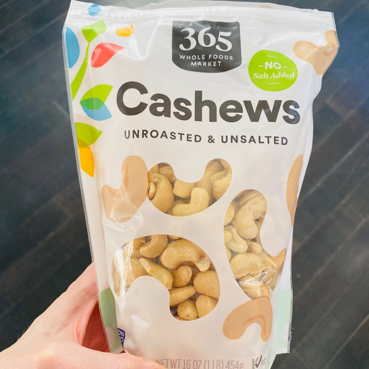 Cashews Unroasted & Unsalted from 365 Whole Foods Market - Vegan ...