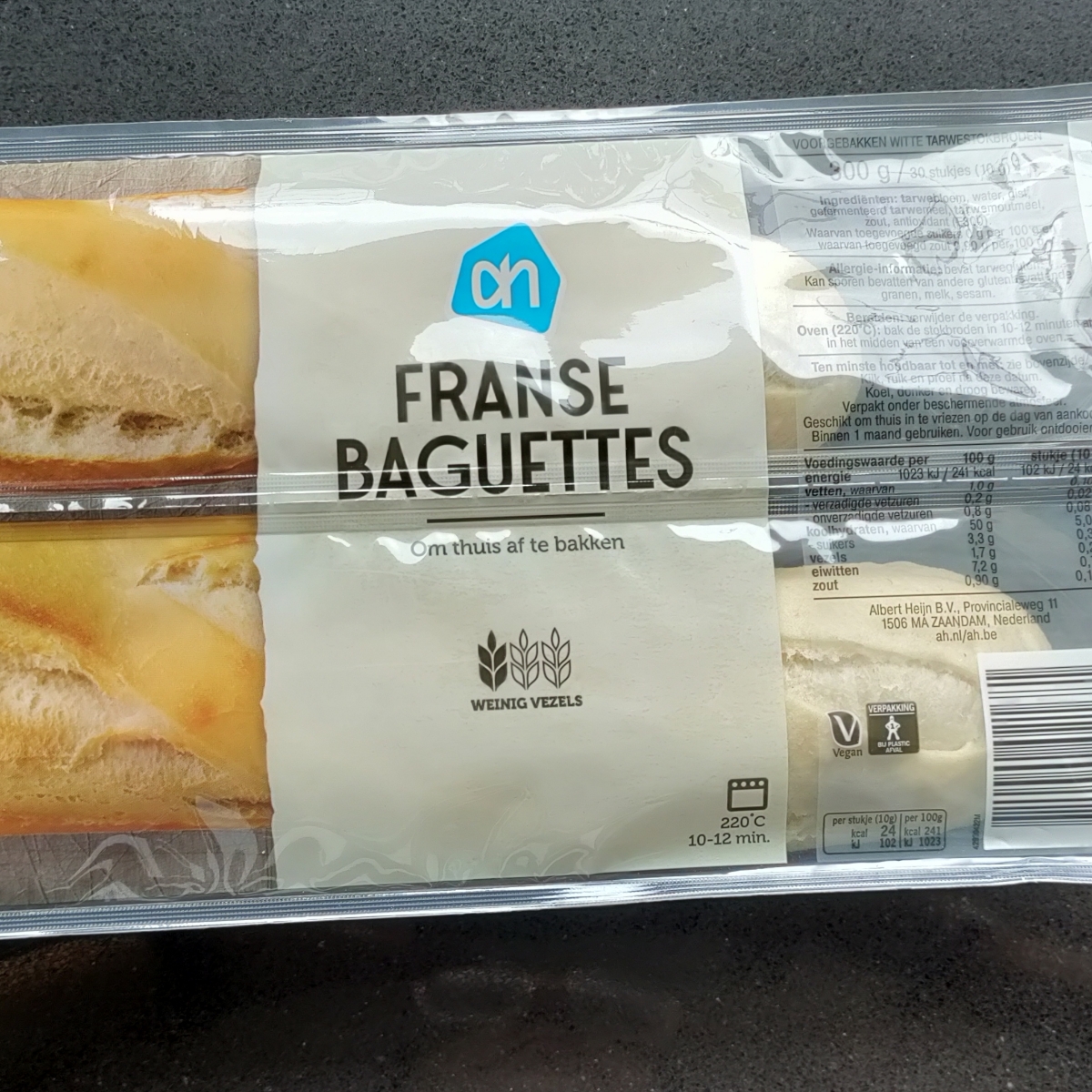 Franse baguette from Albert Heijn AH - Vegan Product Reviews & Ratings ...