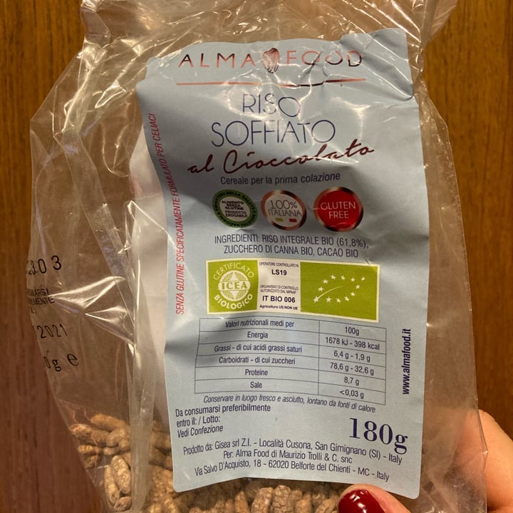 Alma Foods Riso soffiato al cioccolato Review | abillion