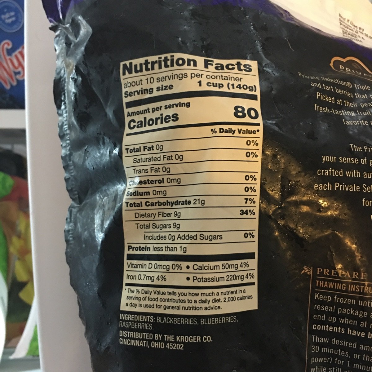 Triple Berry Blend from Private Selection - Vegan Product Reviews & Ratings | abillion