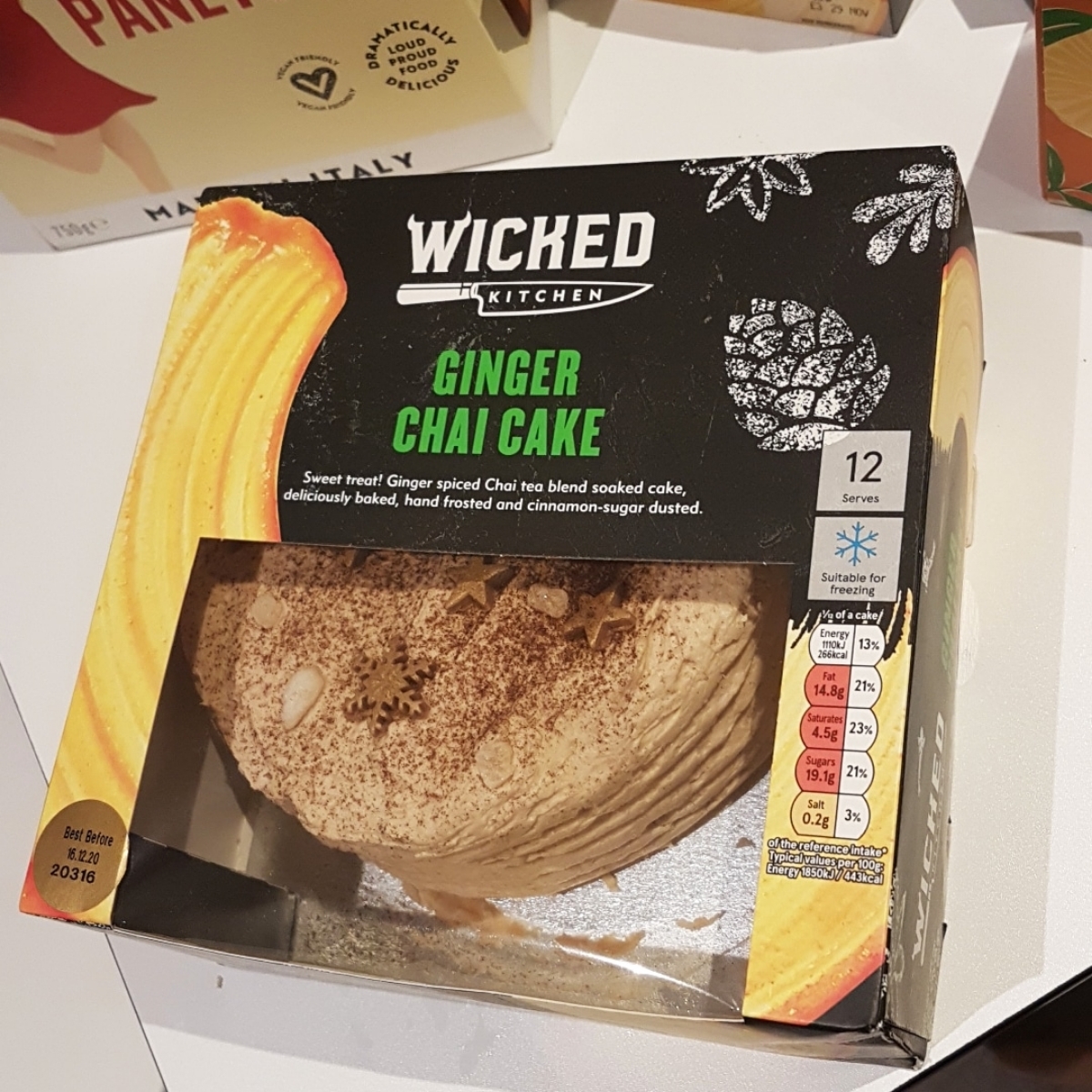 Ginger Chai Cake from Wicked - Vegan Product Reviews & Ratings | abillion