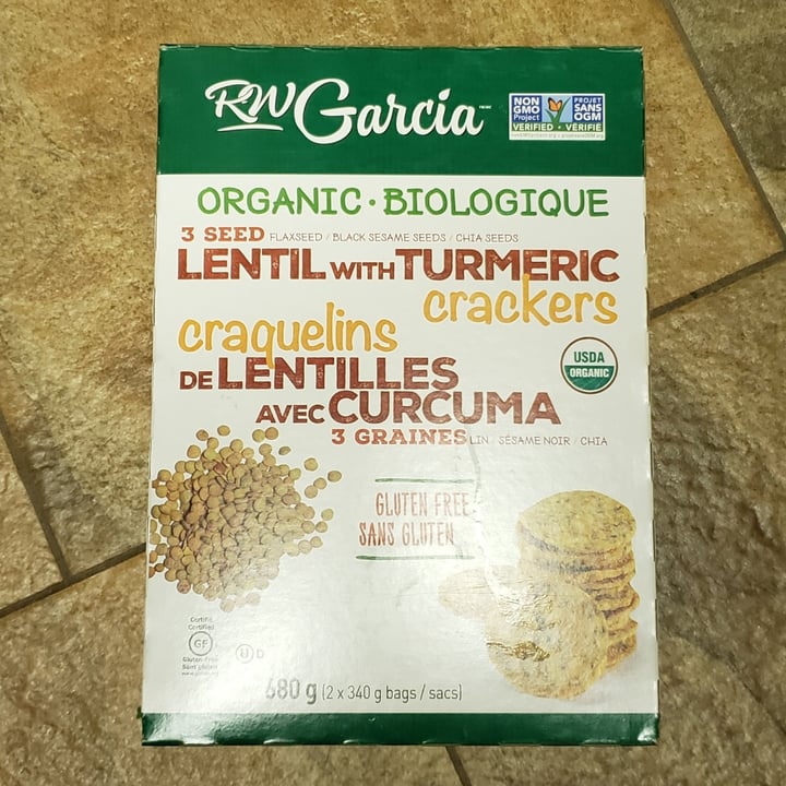 RW Garcia Organic Lentil Turmeric Crackers Review | abillion