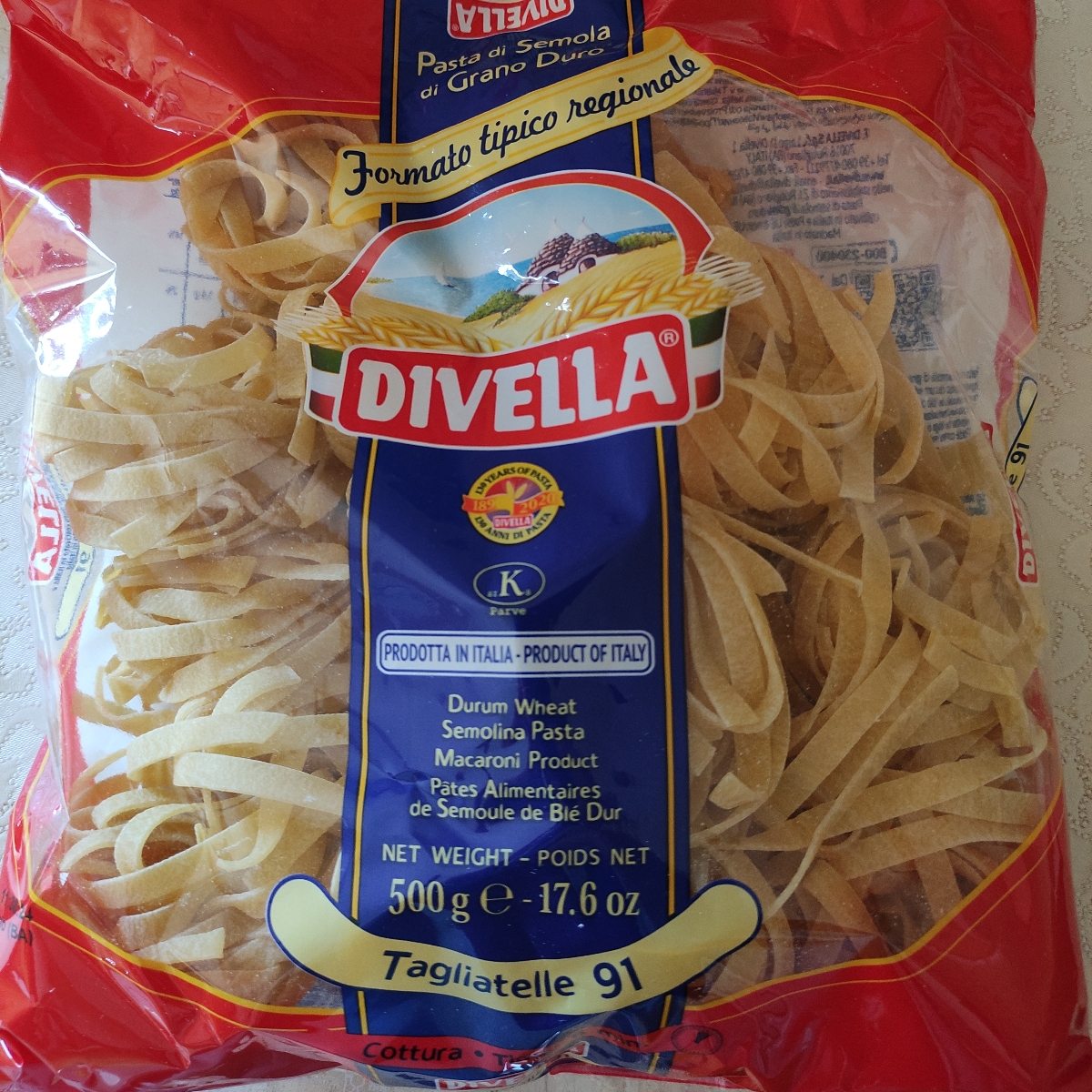 Tagliatelle integrali 91 Semolina from Divella - Vegan Product Reviews ...