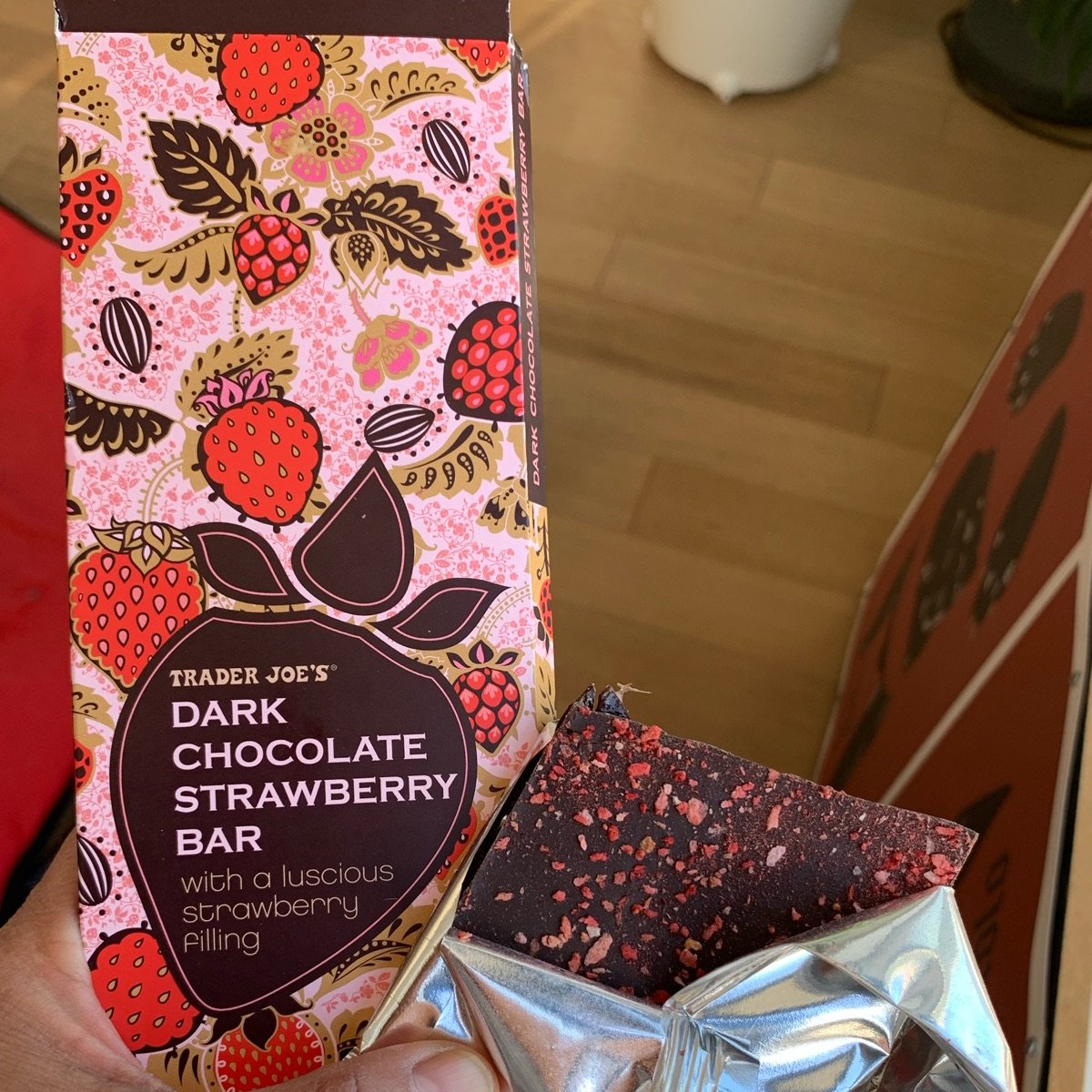 Dark Chocolate Strawberry Bar from Trader Joe's - Vegan Product Reviews ...