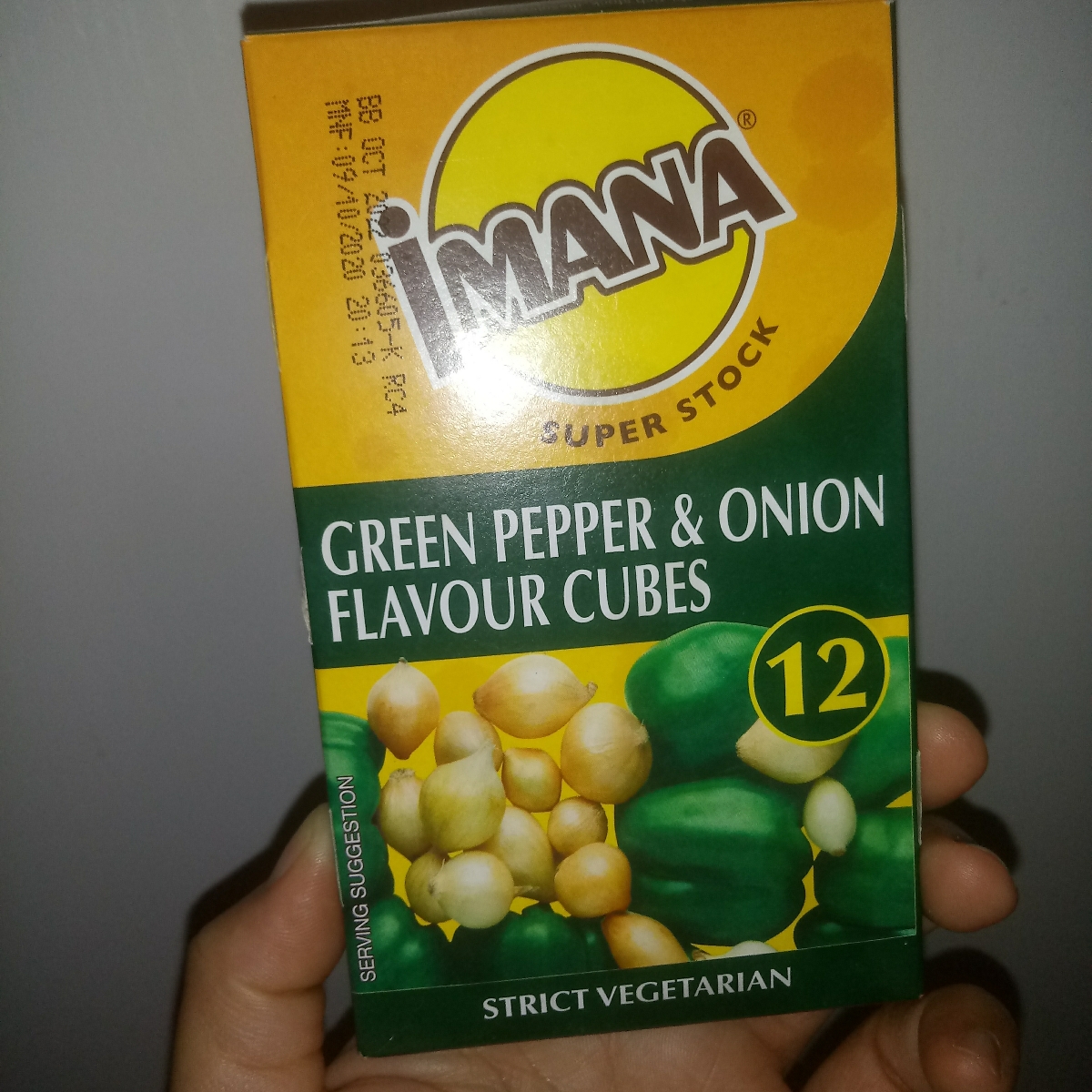 Green pepper and onion flavour cubes from Imana - Vegan Product Reviews ...