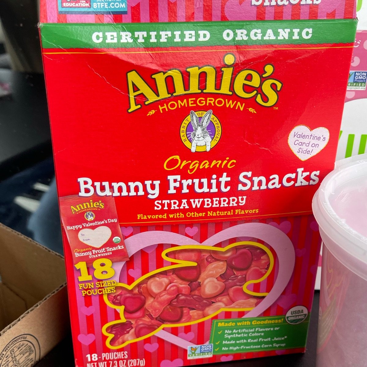 Organic Bunny Fruit Snacks Valentine’s from Annie’s - Vegan Product ...
