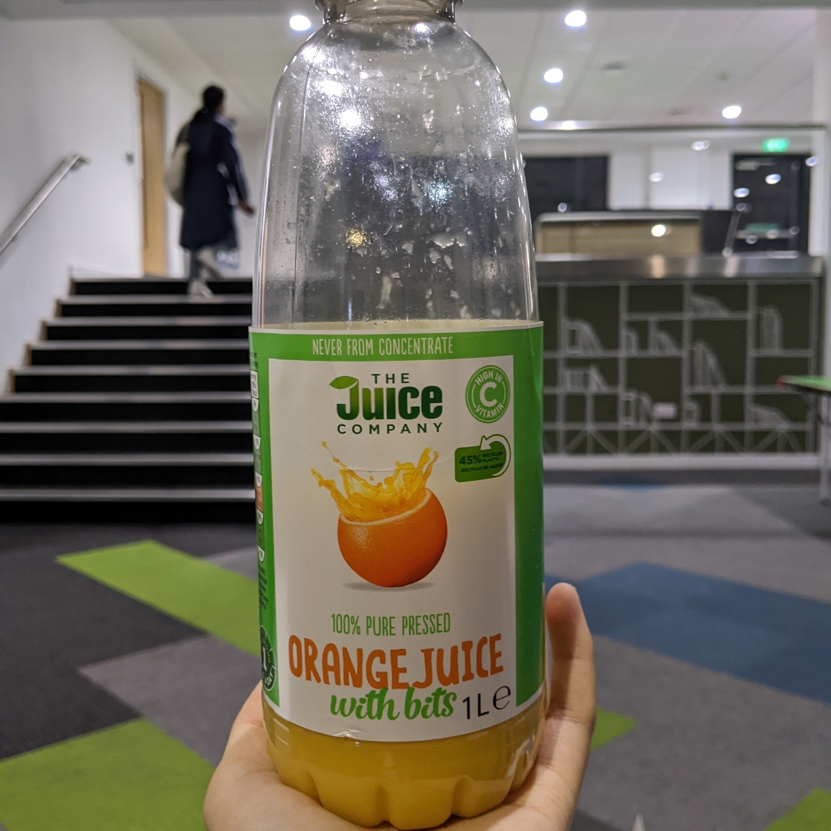 100% Pure Pressed Orange Juice with bits from The juice company - Vegan Product Reviews ...