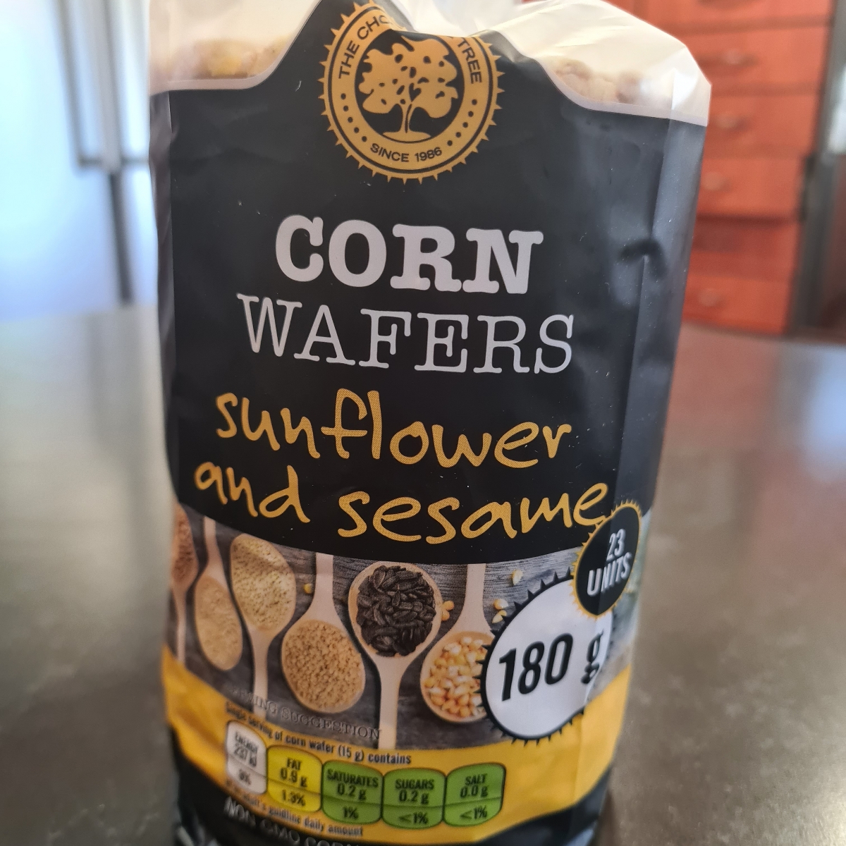 Corn Wafers Sunflower and Sesame from The Chocolate Tree - Vegan ...