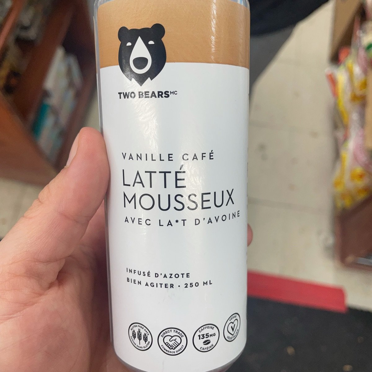 Vanilla Coffee Frothed Latte with Oat Milk from Two Bears - Vegan ...