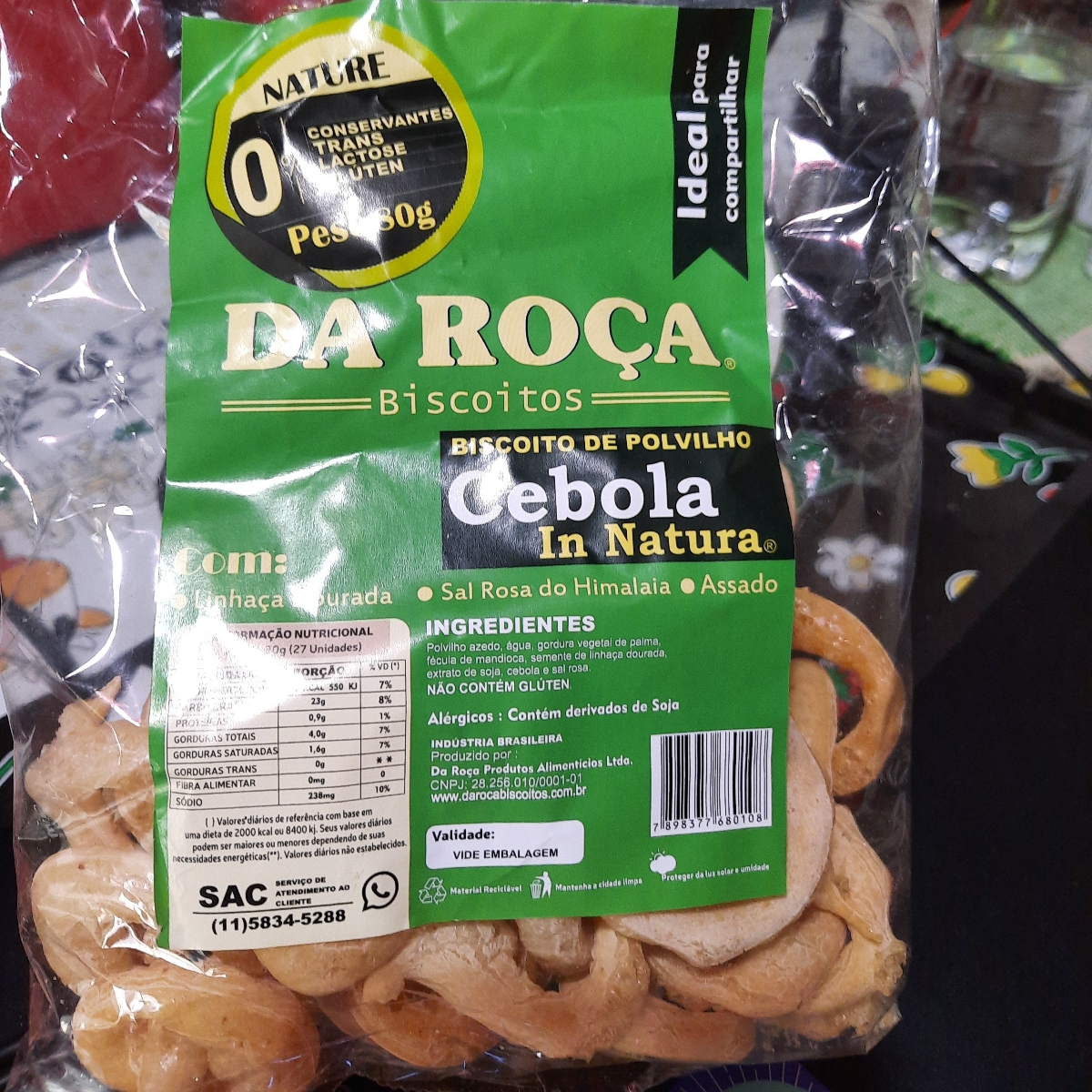 Biscoito de polvilho Cebola in natura from Da Roça - Vegan Product ...