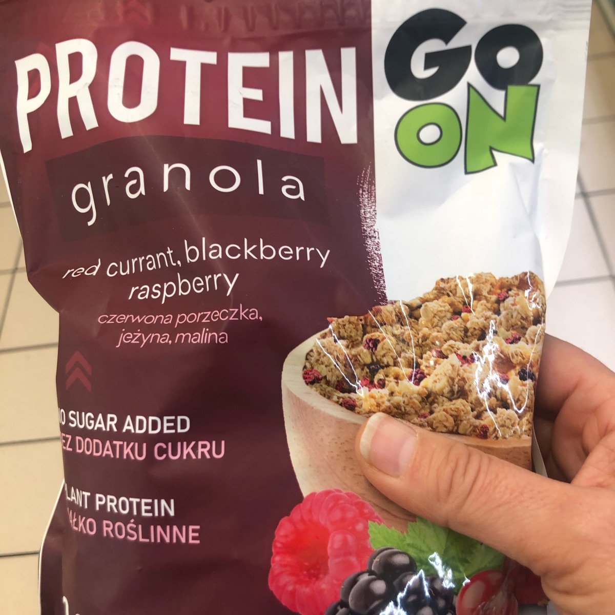 Protein granola raspberry from Go on - Vegan Product Reviews & Ratings ...