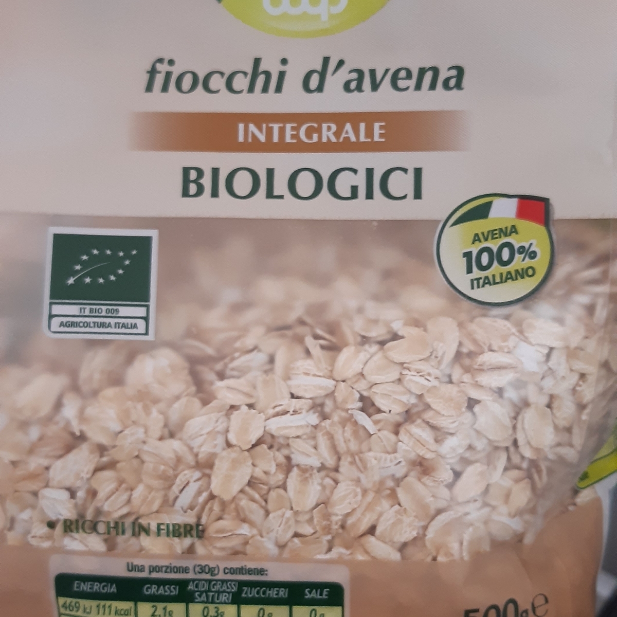 Fiocchi d'avena Integrale Viviverde from Viviverde coop flakes di farro ...