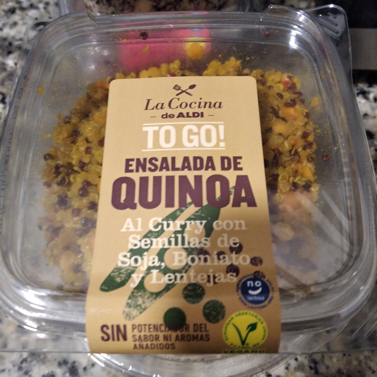 Ensalada de quinoa al curry from La Cocina de Aldi - Vegan Product ...