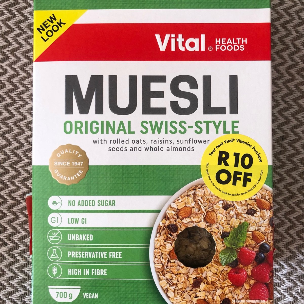 Original swiss style muesli from Vital health foods - Vegan Product ...