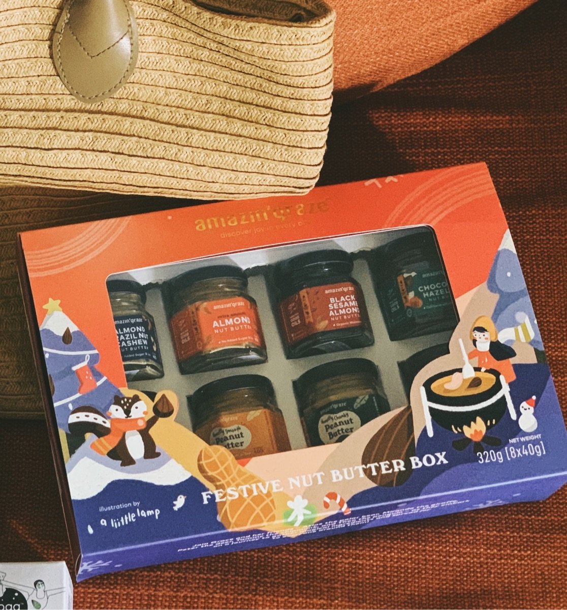 Festive Nut Butter Box from Amazin' graze - Vegan Product Reviews ...
