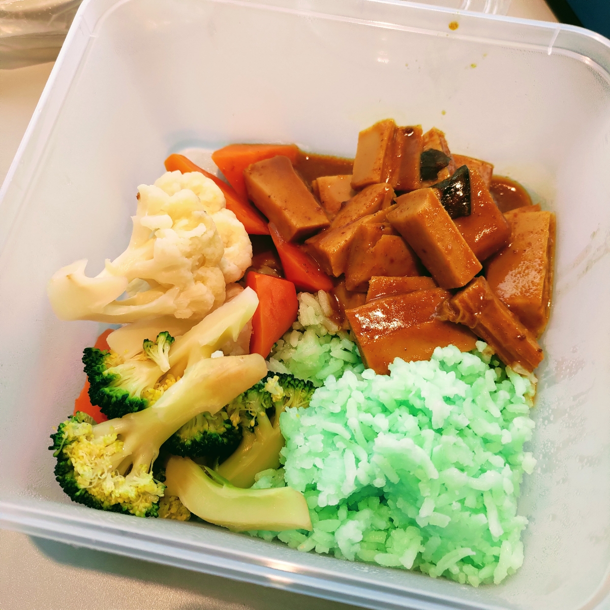 Plant-based Rendang Chicken with Rice at Palms Bistro, Singapore ...