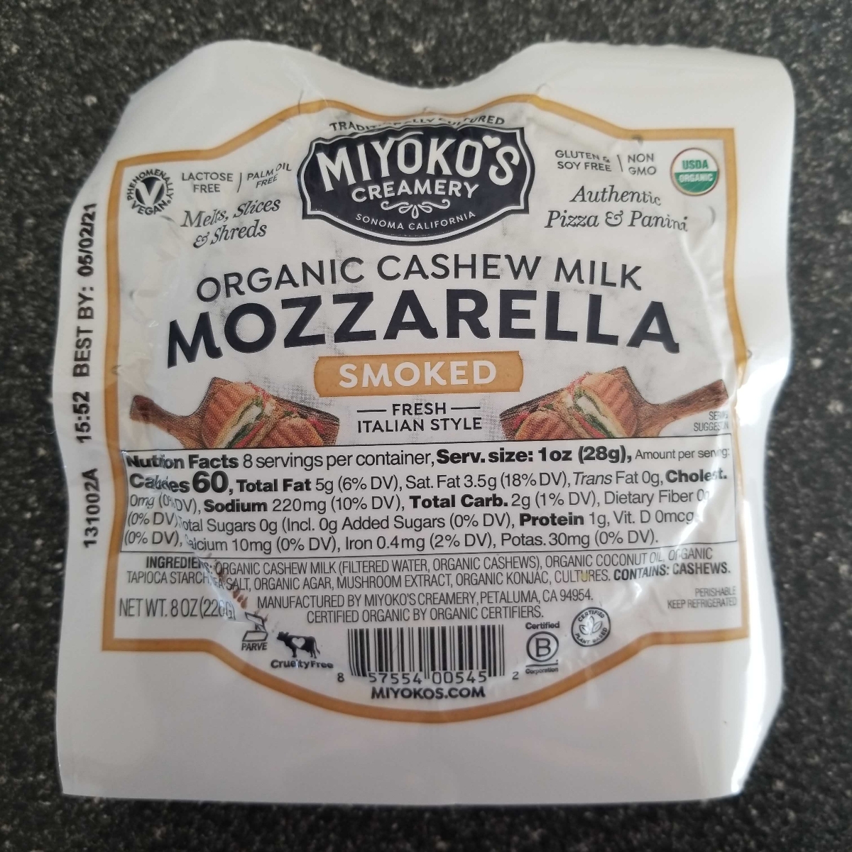 Smoked Vegan Mozz from Miyoko's Creamery - Vegan Product Reviews ...