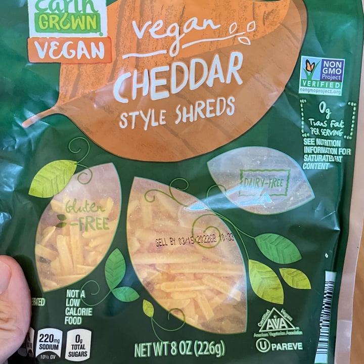 Earth Grown Cheddar Style Shreds Cheese Review | abillion