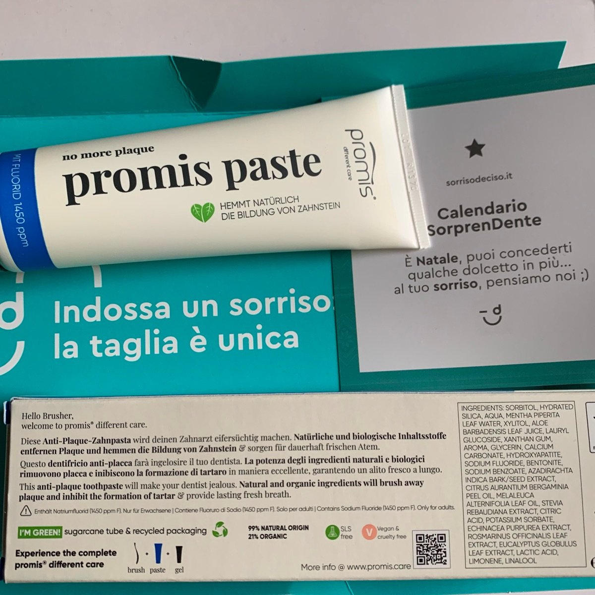 Promis Paste dentifricio con fluoro from Promis - Vegan Product Reviews ...