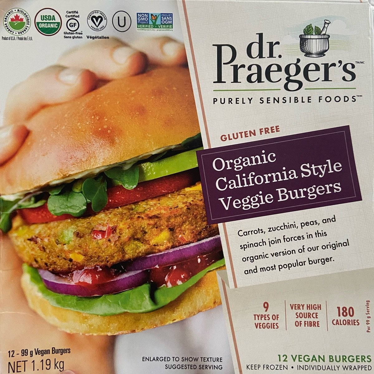 California Veggie Burgers from Dr Preager's Purely Sensible Foods ...