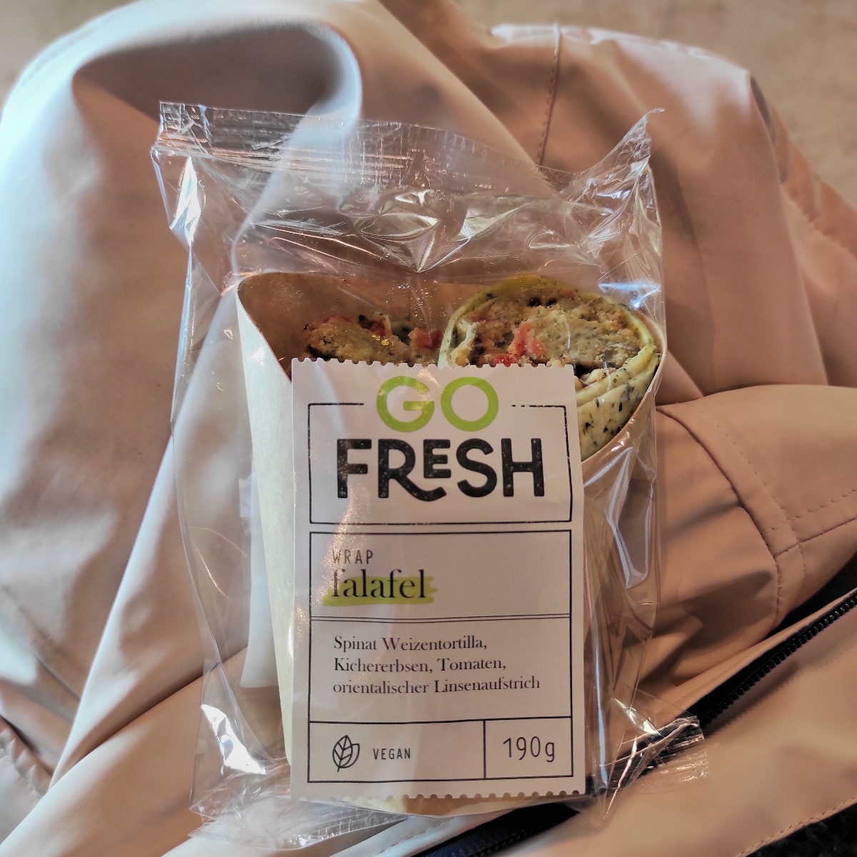 Wrap Falafel from Go Fresh - Vegan Product Reviews & Ratings | abillion
