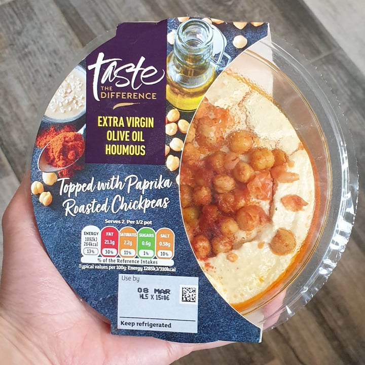 Sainsbury’s Taste The Difference Houmous With Paprika Roasted Chickpeas Review | abillion