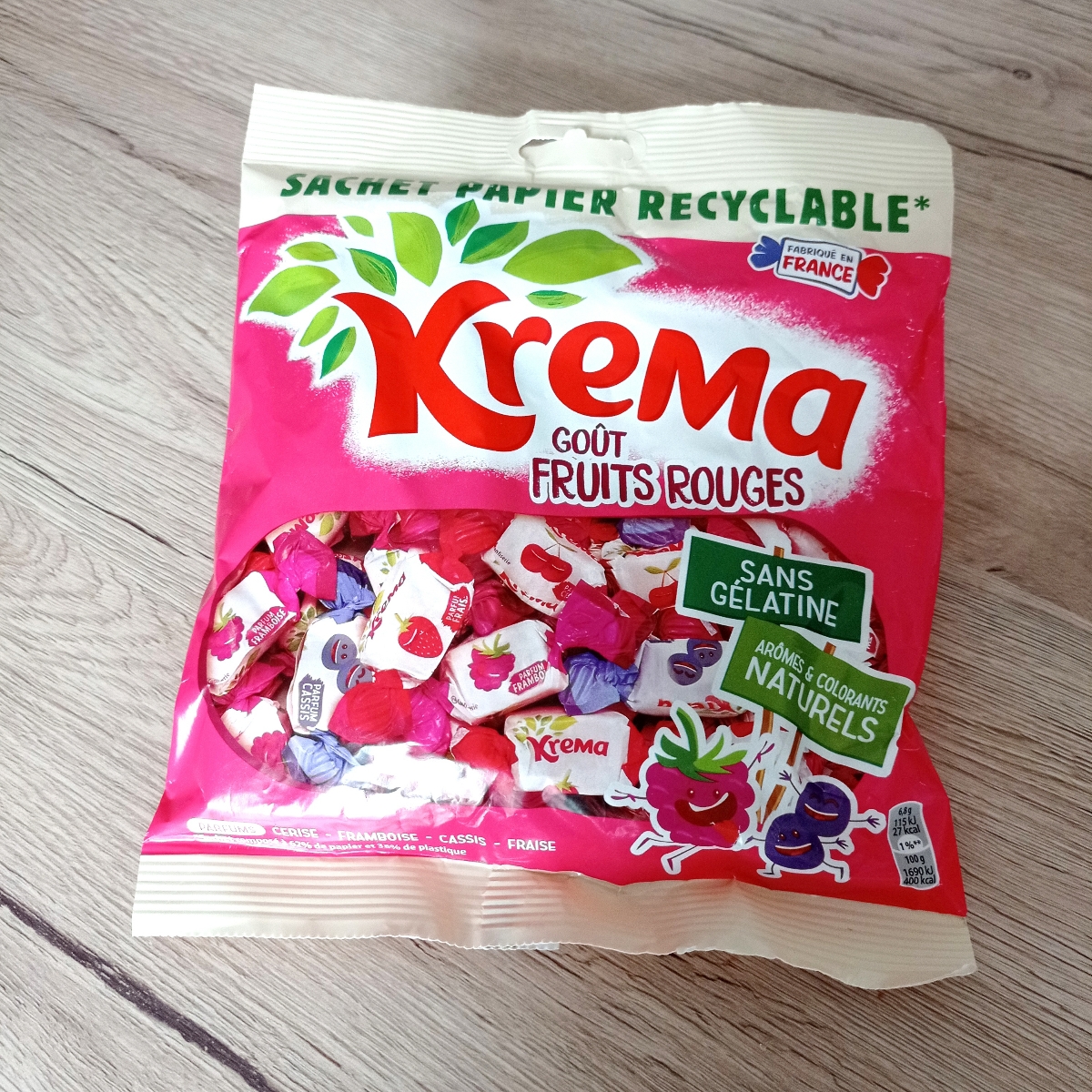 Goût fruits rouges from Krema - Vegan Product Reviews & Ratings | abillion