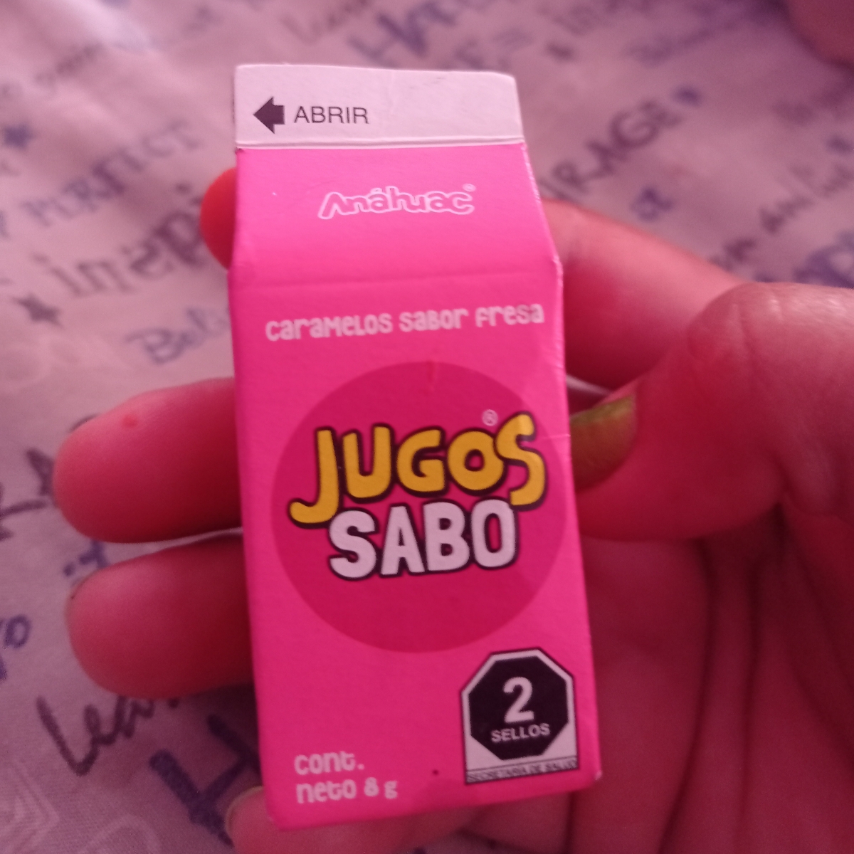 jugos sabo sabor frutos rojos from Dulces Anáhuac - Vegan Product ...