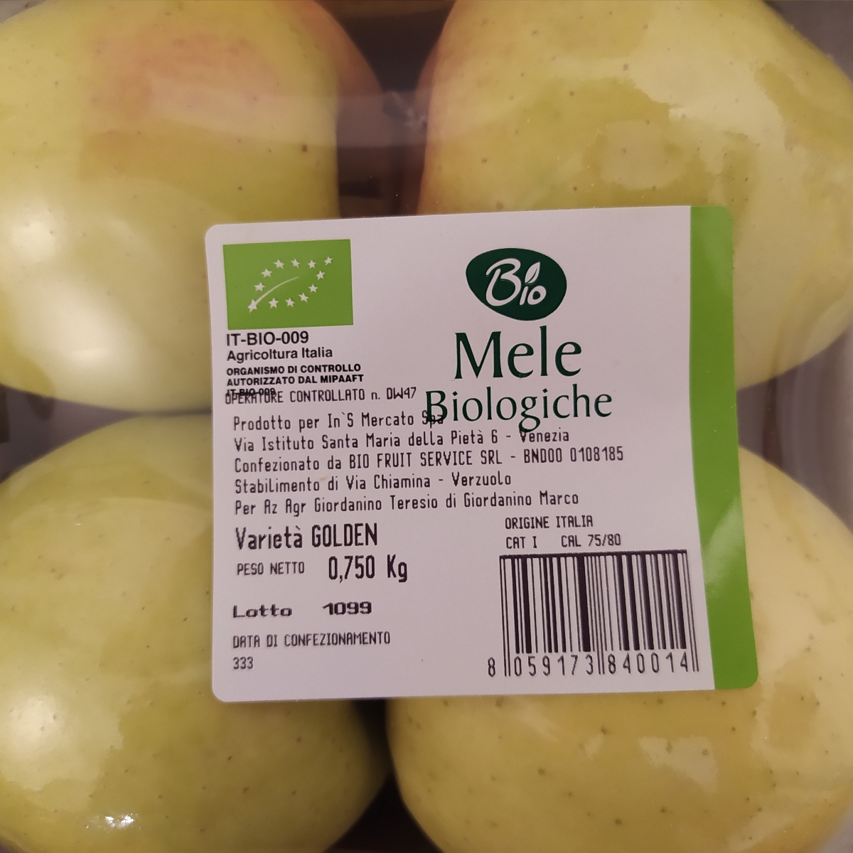 Mele Golden biologiche from IN’S Mercato - Vegan Product Reviews ...