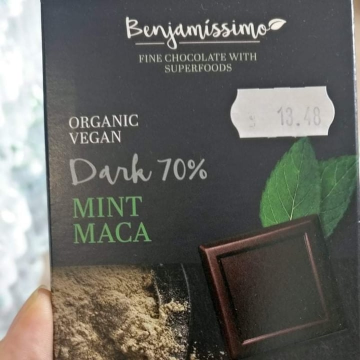 Benjamissimo Mint maca dark 70% chocolate Review | abillion