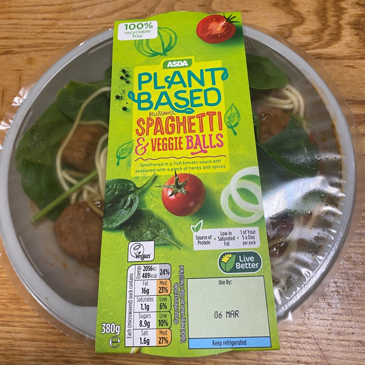 Spaghetti and Veggie Balls from Asda Plant Based - Vegan Product ...