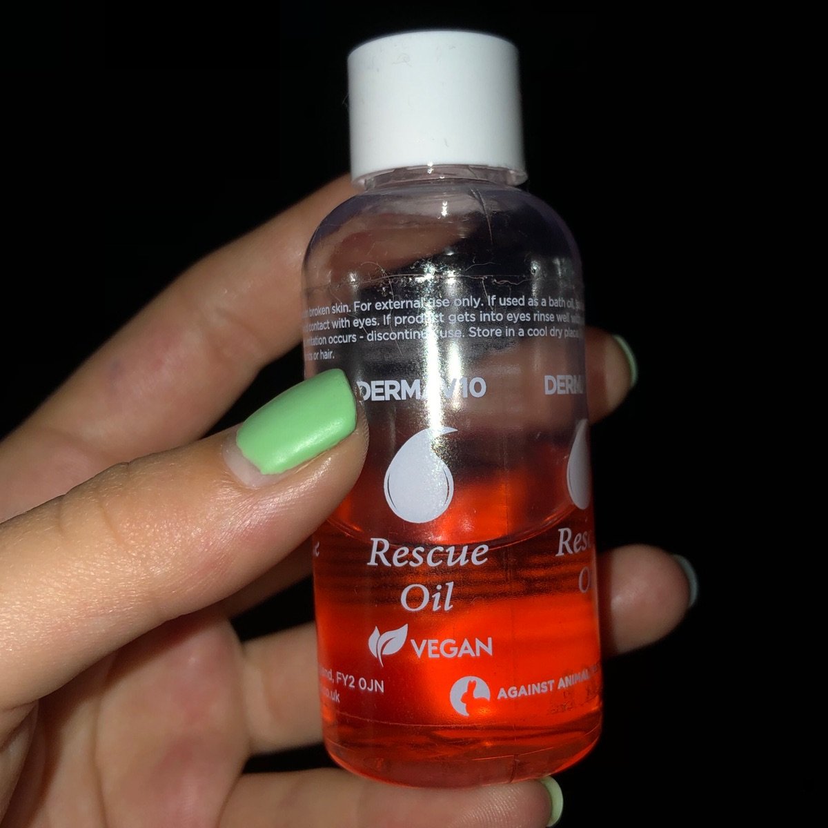 Rescue Oil from Derma V10 - Vegan Product Reviews & Ratings | abillion