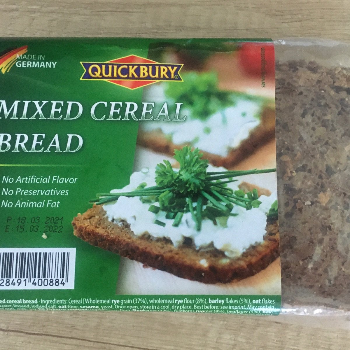 Seeded bread from Quickbury - Vegan Product Reviews & Ratings | abillion