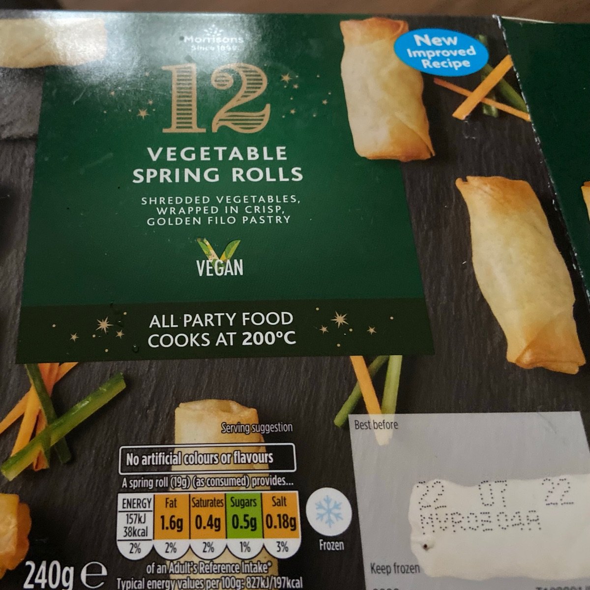 Vegetable spring rolls from Morrisons - Vegan Product Reviews & Ratings ...