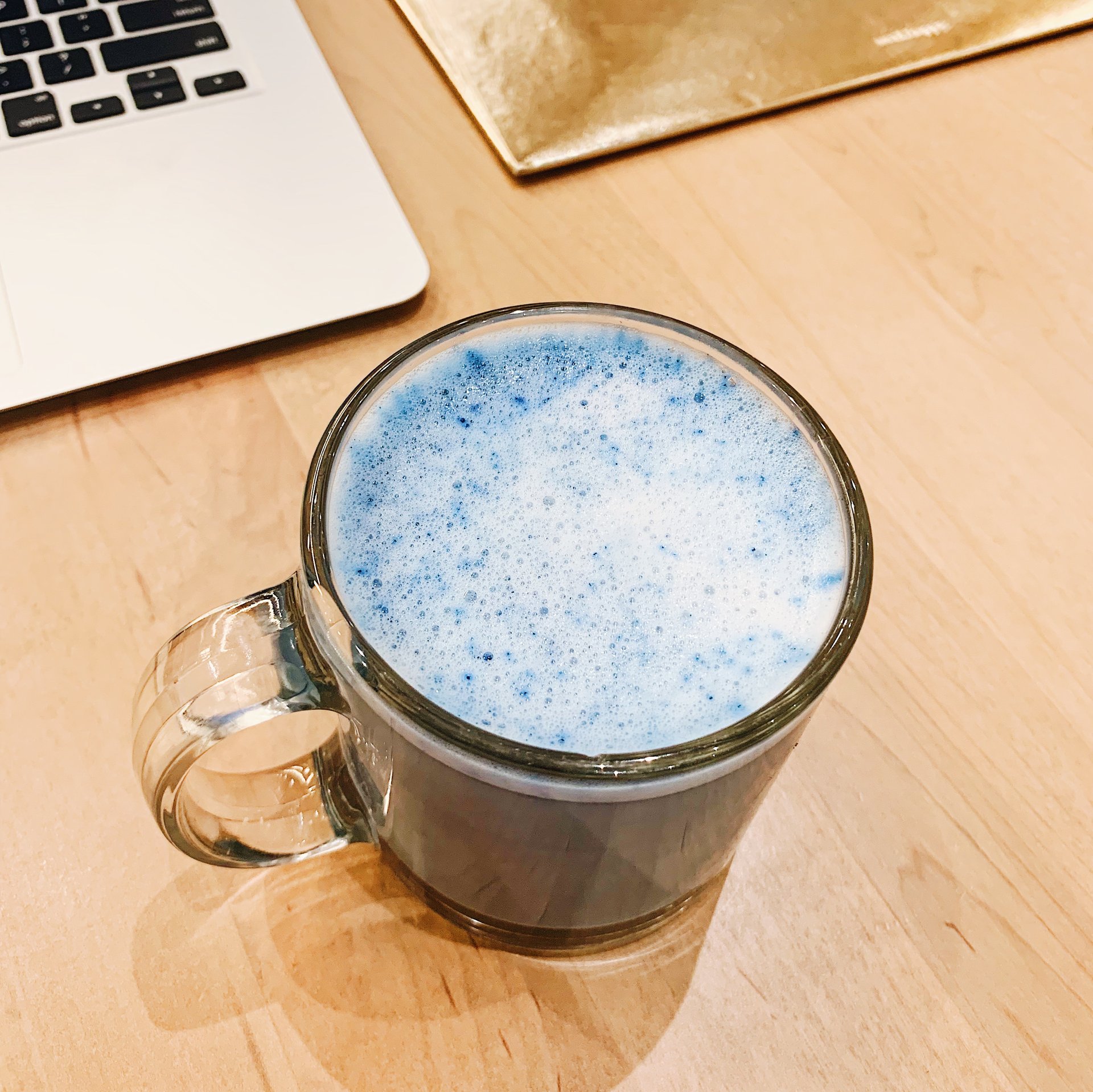 Ocean Blue Latte at Life Alive Organic Cafe - Review by @bshade | abillion
