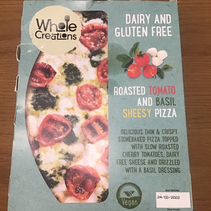 Whole Creations Roasted Tomato & Basil Sheesy Pizza Review | abillion