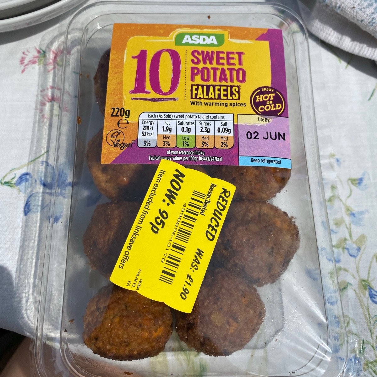 Sweet Potato Falafel from ASDA - Vegan Product Reviews & Ratings | abillion