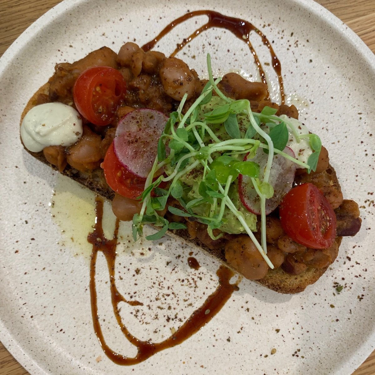 Smokey Baked Beans Toast at Shift Eatery, Sydney - Vegan Dish Reviews ...