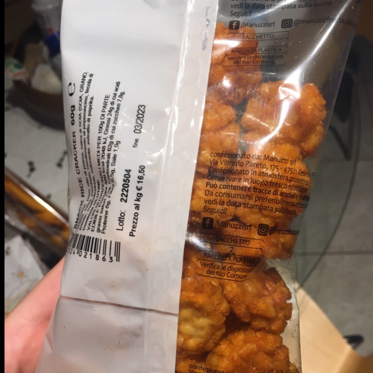 rice crackers from Manuzzi srl - Vegan Product Reviews & Ratings | abillion