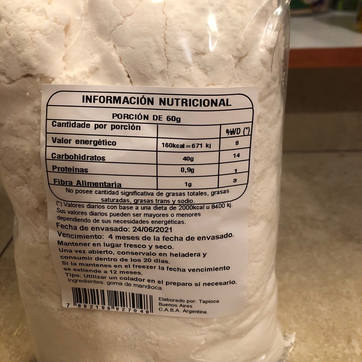 Harina De Tapioca from Feculiaria Pantanal - Vegan Product Reviews ...