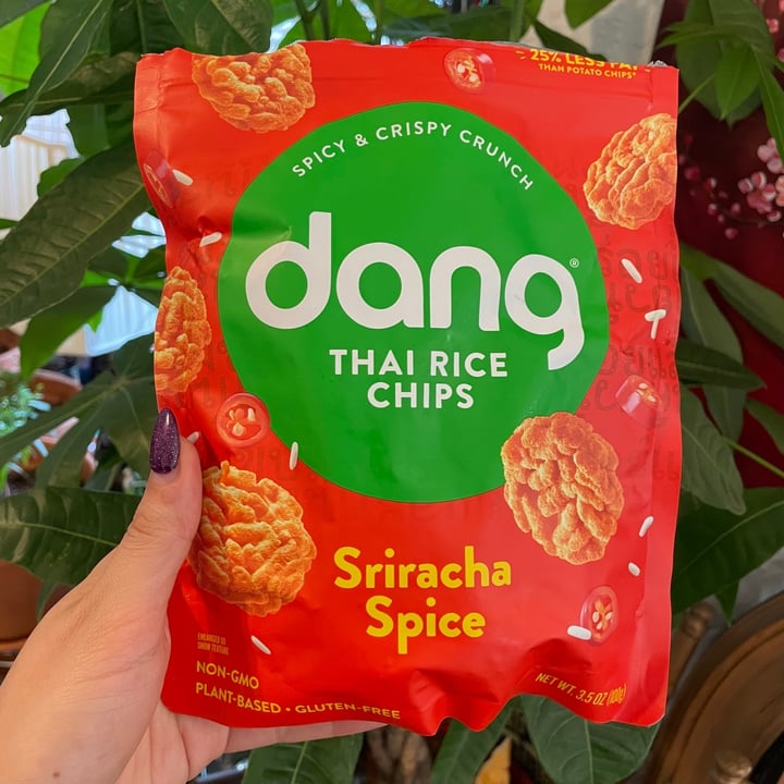 Dang Foods Dang Sticky Rice Chips Sriracha Spice Review | abillion