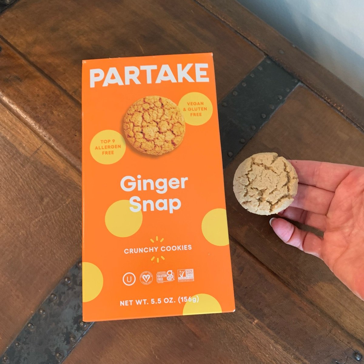 Ginger snap crunchy cookies from Partake Foods - Vegan Product Reviews ...