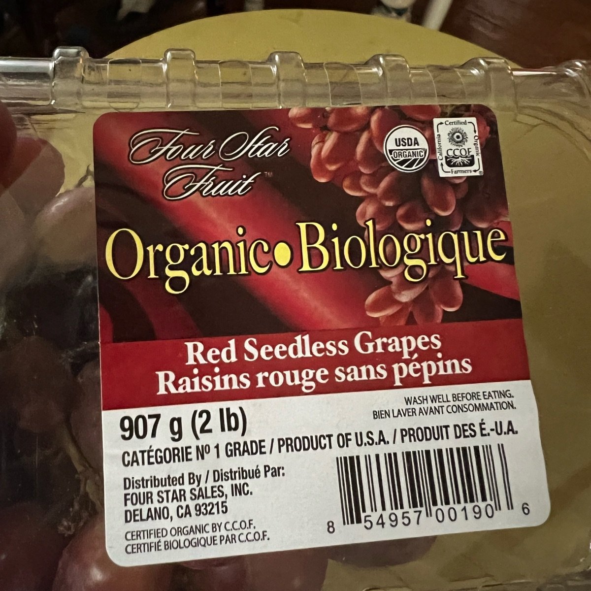 organic red seedless grapes from four star frut - Vegan Product Reviews ...