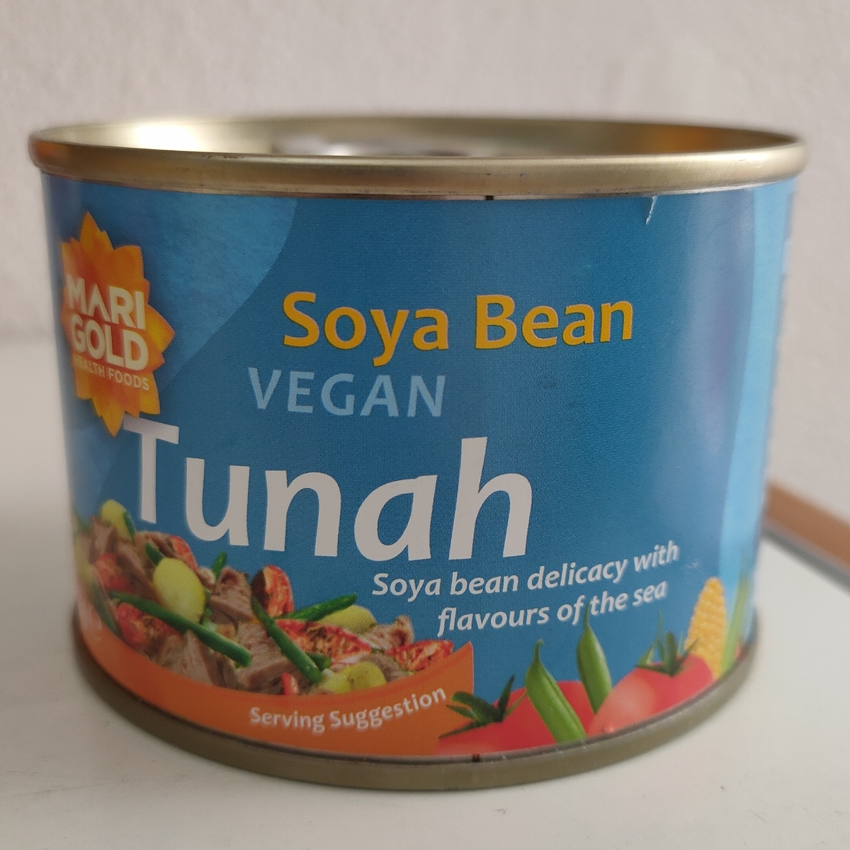 Soy bean Vegan Tunah from Marigold Health Foods - Vegan Product Reviews ...
