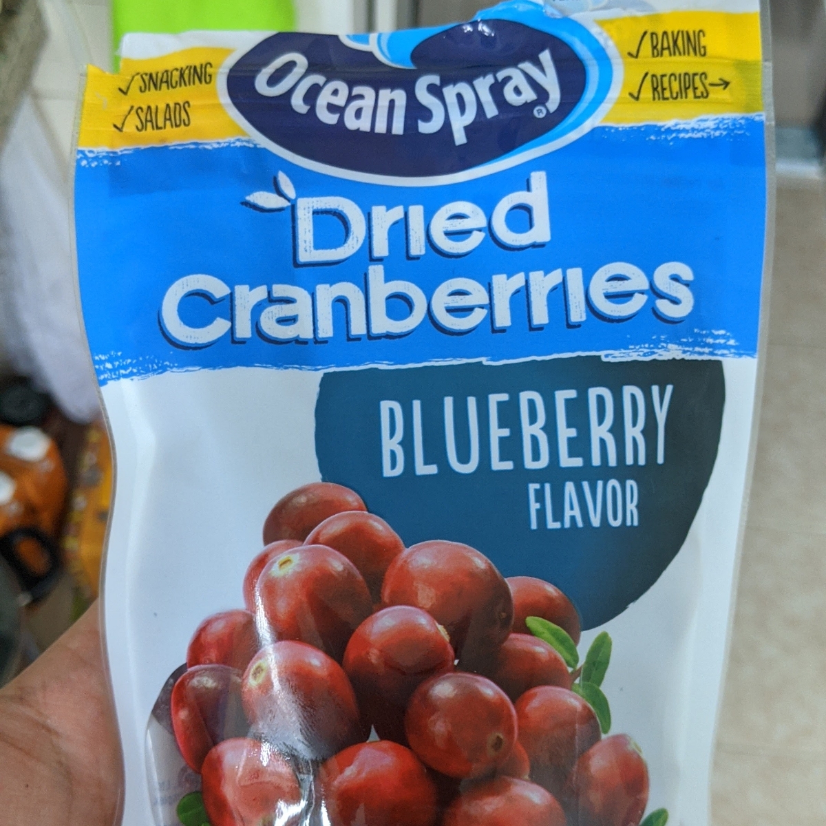 Ocean Spray Dried Cranberries Blueberry Flavor Reviews | abillion