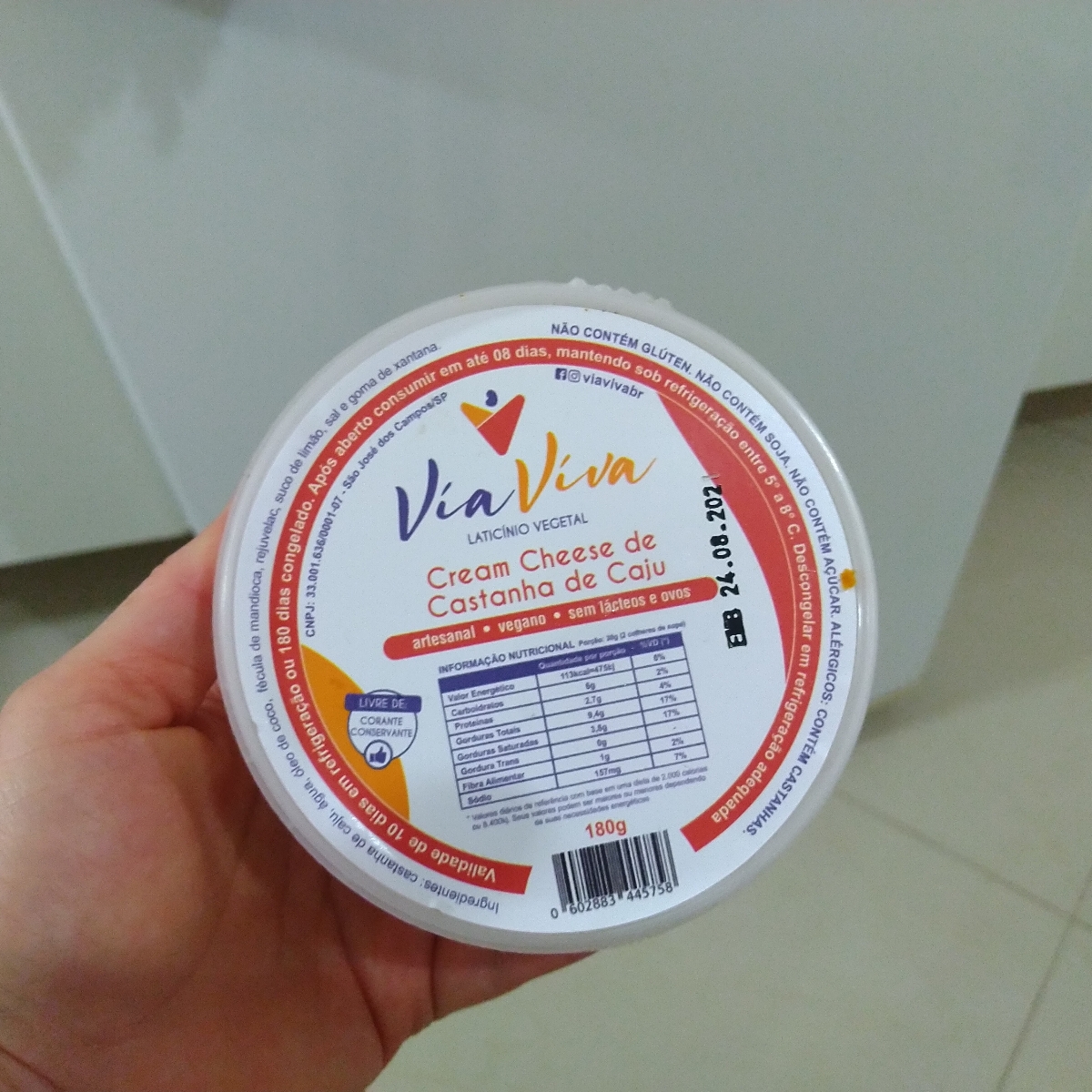 Cream Cheese de Castanha de Caju from Via Viva - Vegan Product Reviews ...