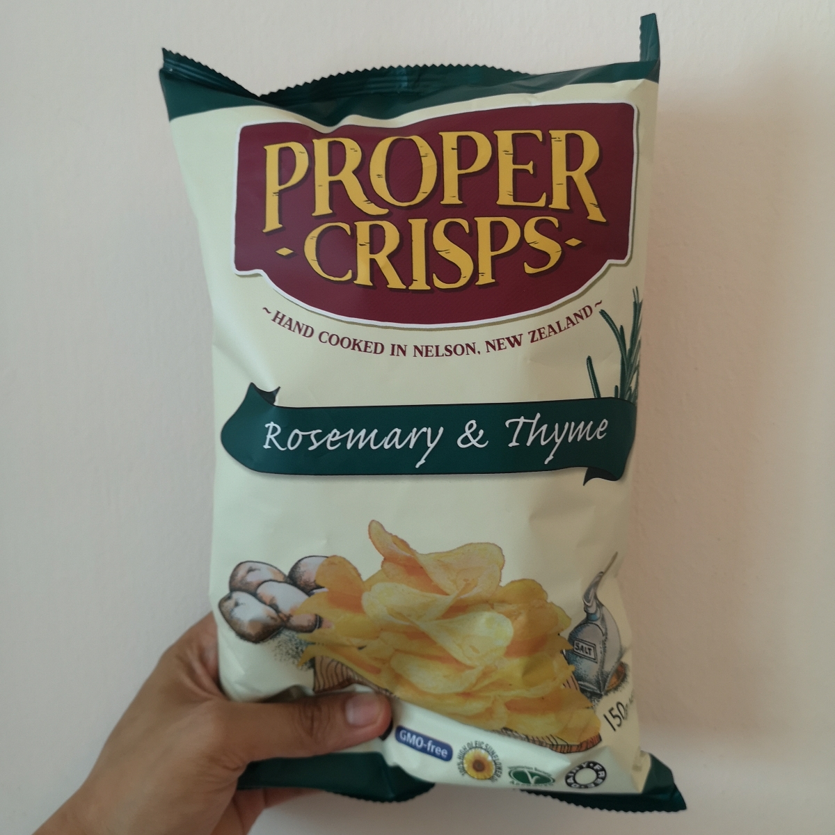 Rosemary & thyme from Proper Crisps - Vegan Product Reviews & Ratings ...