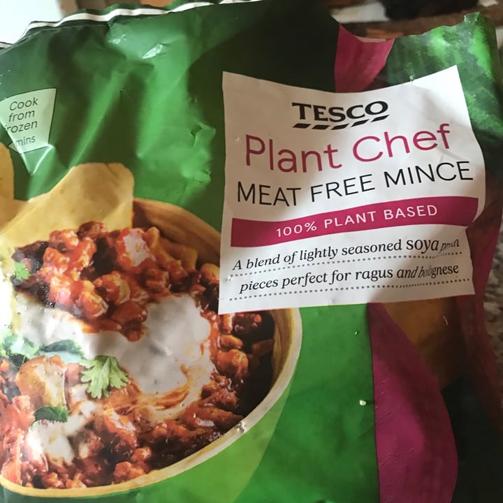 Tesco Plant Chef Meat Free Mince Lightly seasoned Soya Protein Review ...