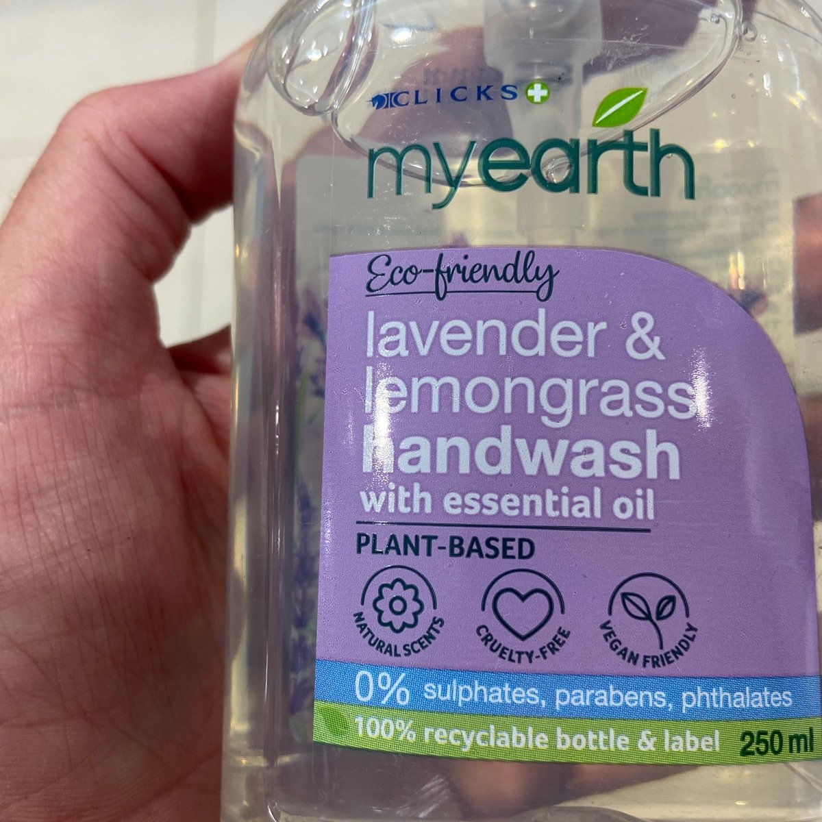 My earth lavender and lemongrass hand wash from Clicks health and ...