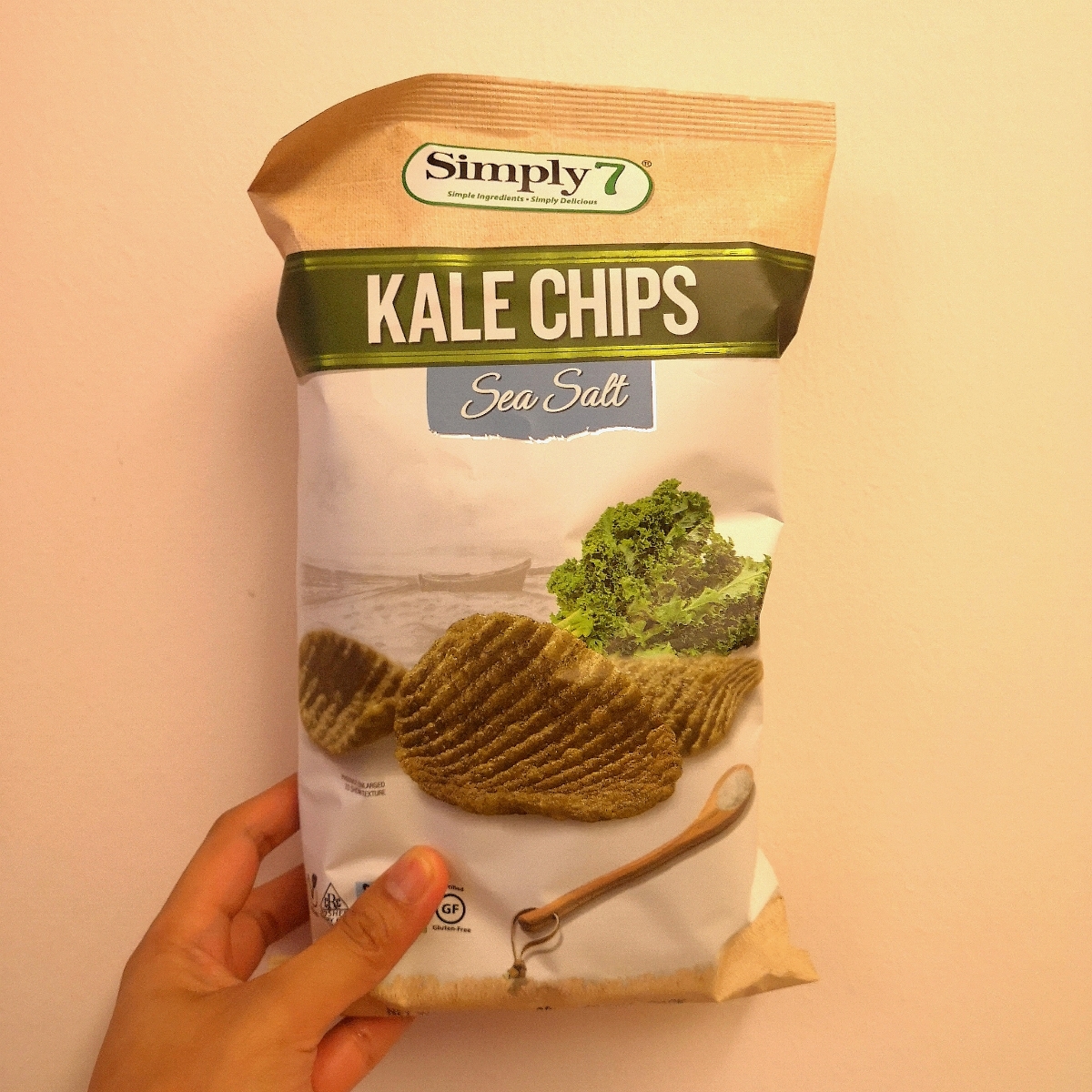 Kale Chips Sea Salt from Simply 7 Snacks - Vegan Product Reviews ...